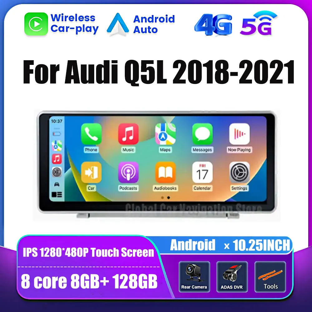 10-25-Inch-For-Audi-Q5L-2018-2021-Android-14-Touch-Screen-Car ...