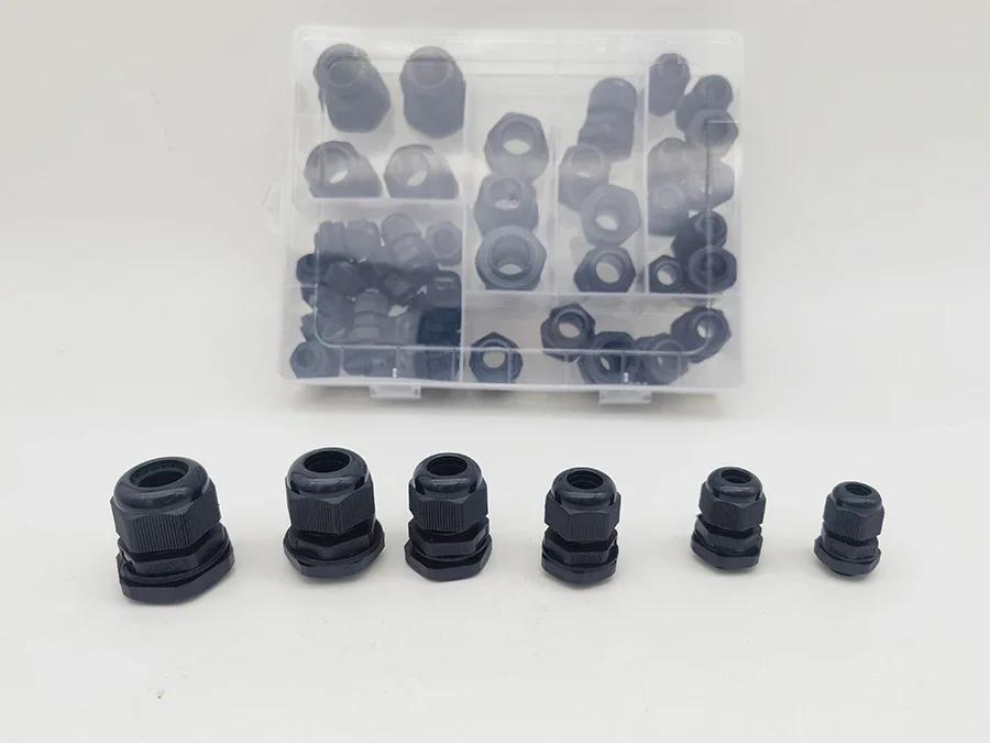 Juego-de-prensas-de-cables-el-ctricos-de-nailon-50-piezas-cables-de ...