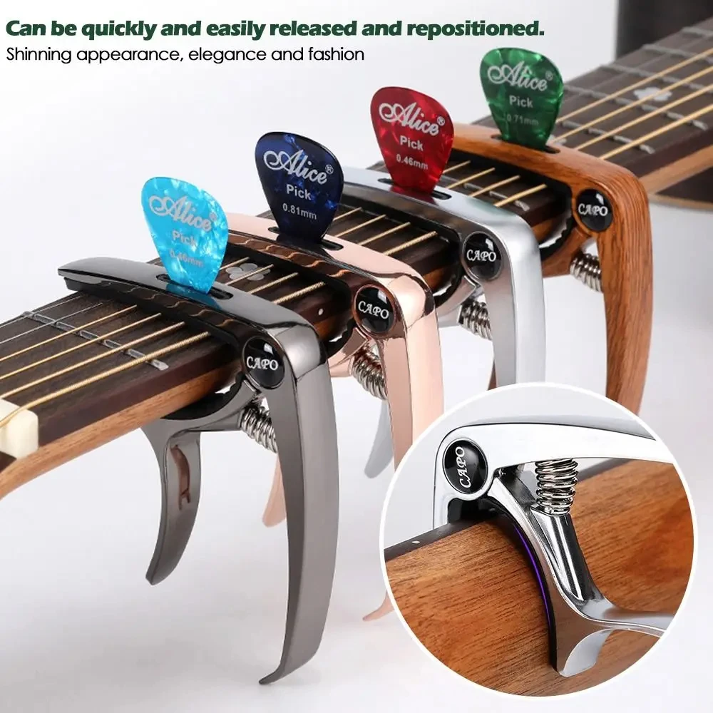 Guitar Capo for Acoustic Classic Electric Guitar Tone Adjust Metal ...