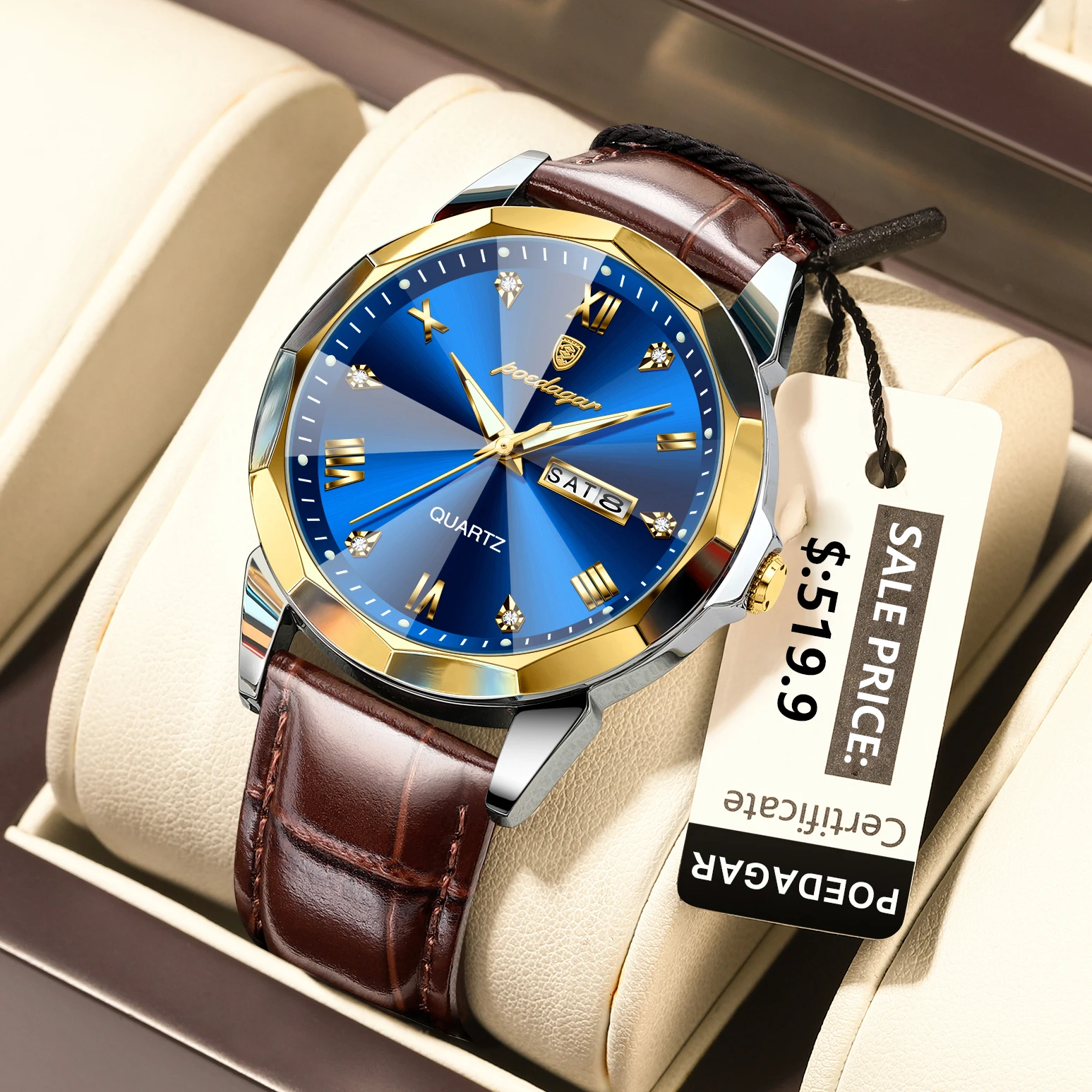 POEDAGAR-Luxury-Man-Wristwatch-High-Quality-Quartz-Sports-Business-Men ...
