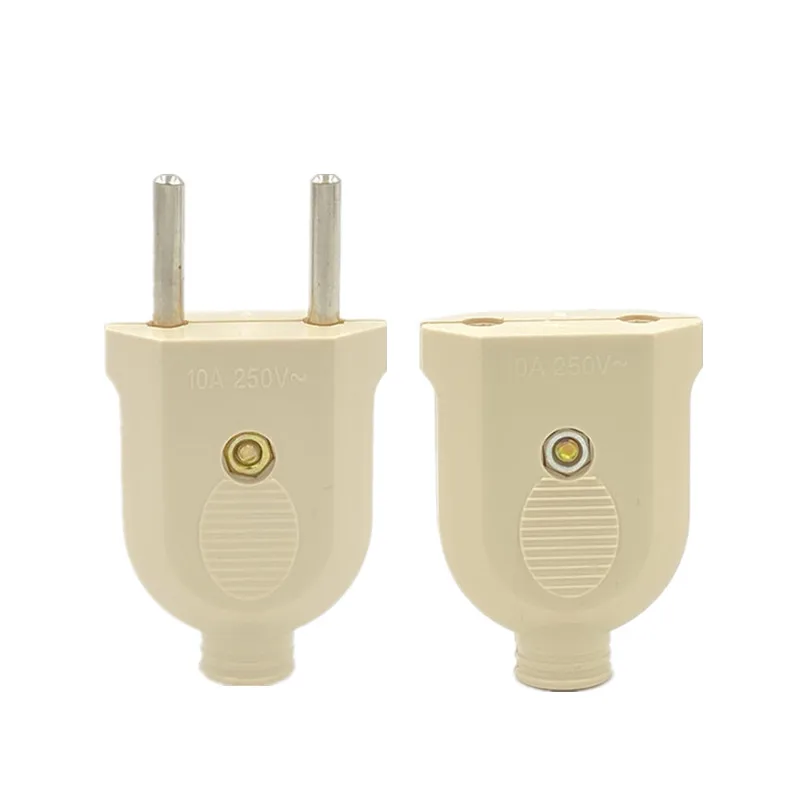 1pc-EU-European-2-Pin-AC-Electric-Power-Male-Plug-Female-Socket-Outlet ...
