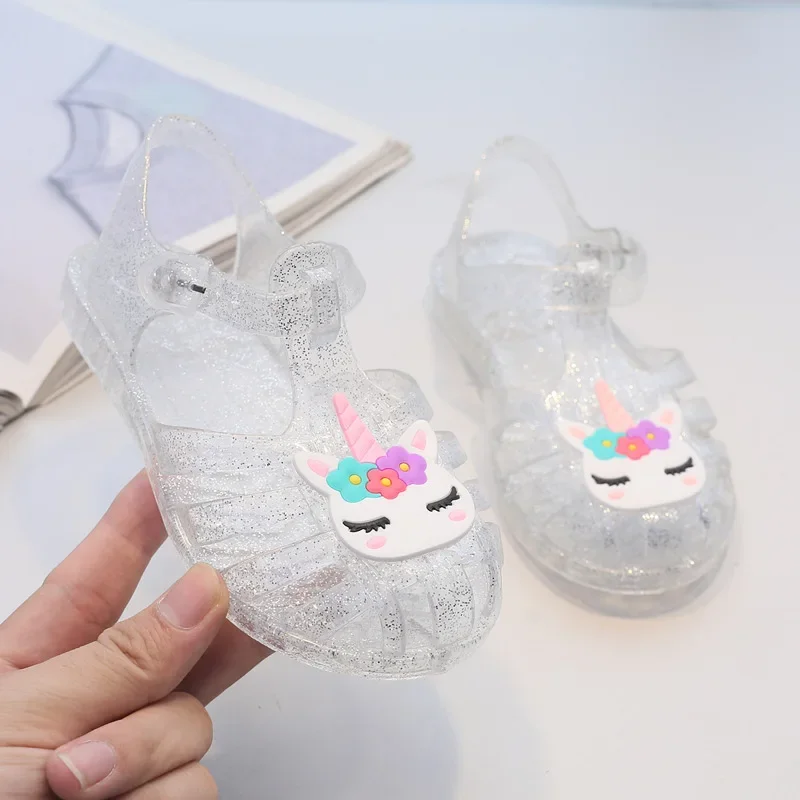 Children Sandals Cute Cartoon Shaped Jelly Girl Casual Shoes Anti ...