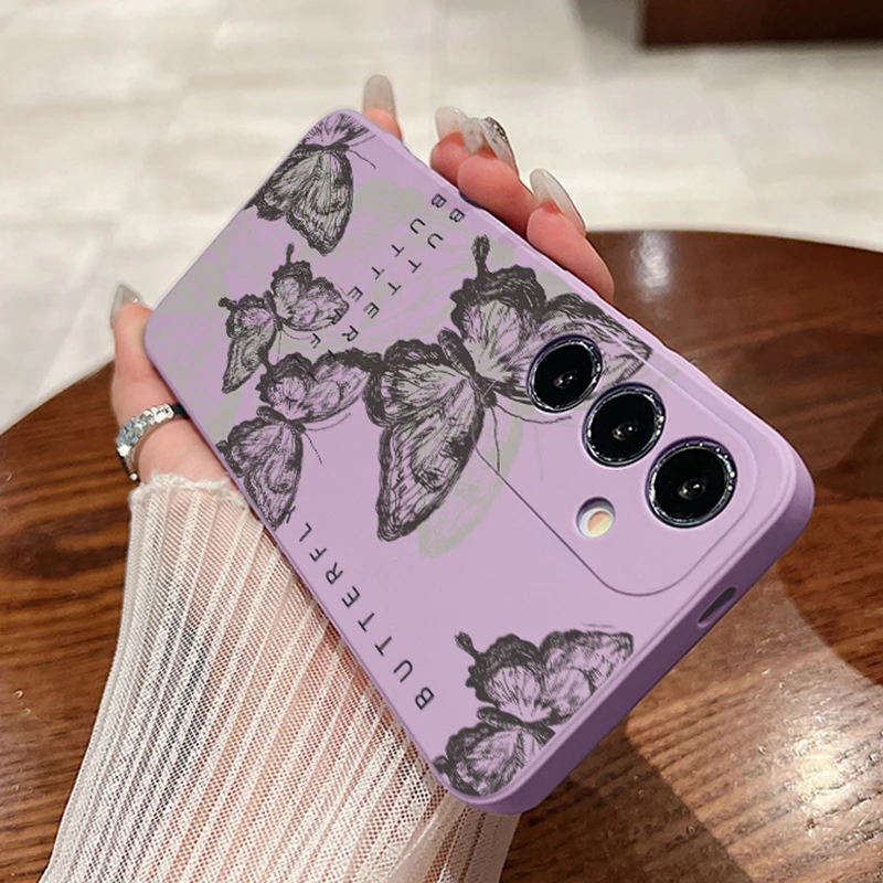 Capa-de-tinta-borboleta-para-Samsung-Galaxy-capa-macia-para-S24-Ultra ...