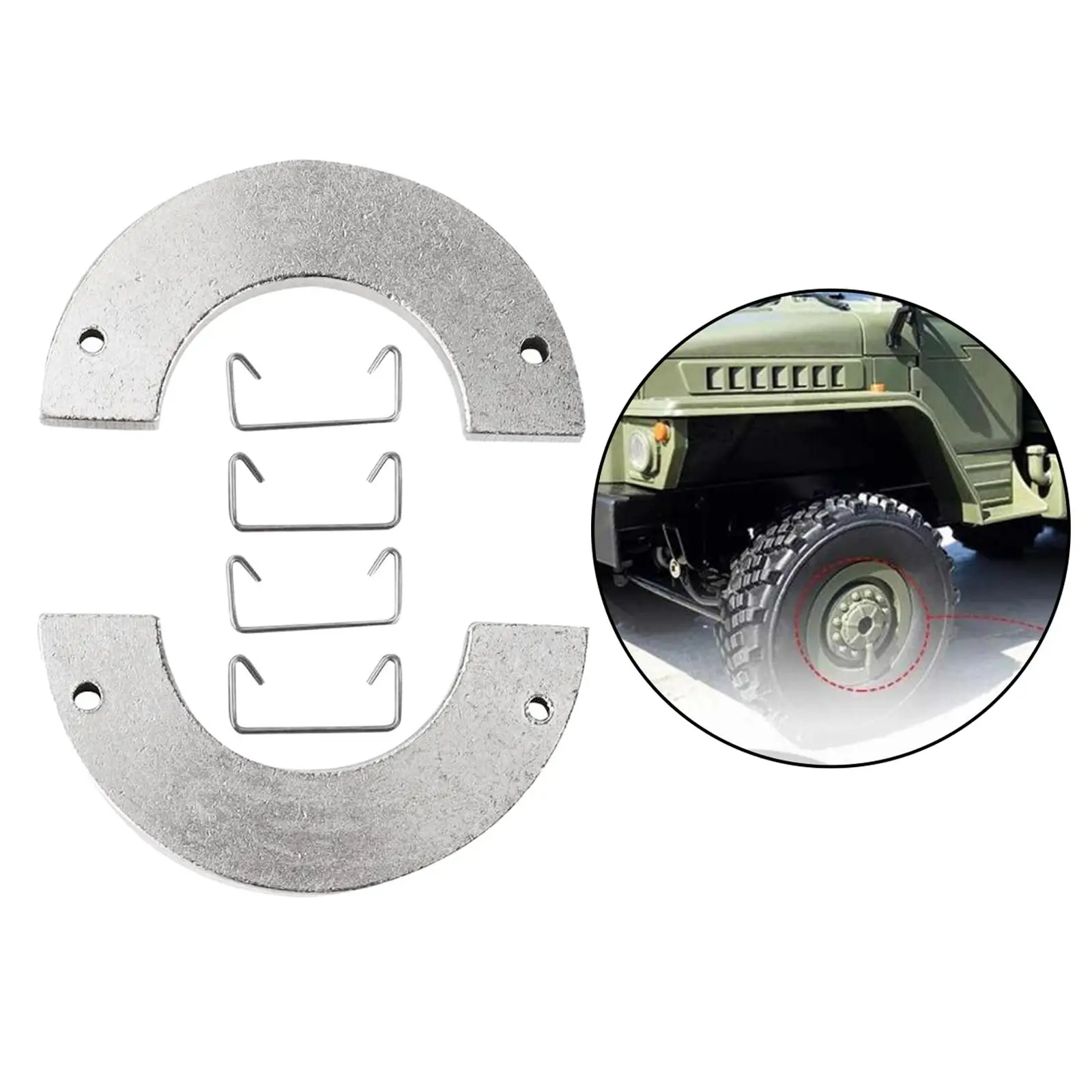 Car Metal Wheel Weight Tire Counterweight Replacement for WPL B16 B24 ...