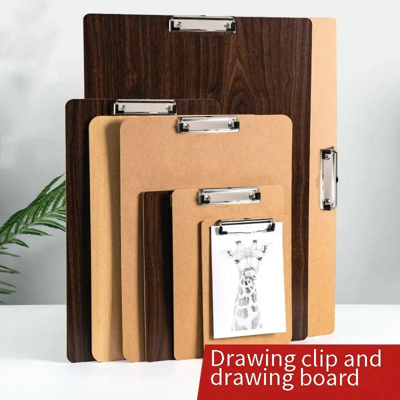 A4-A3-Clip-Board-Wooden-Writing-Pad-Folder-Drawing-Board-Clip-Pad-Art ...