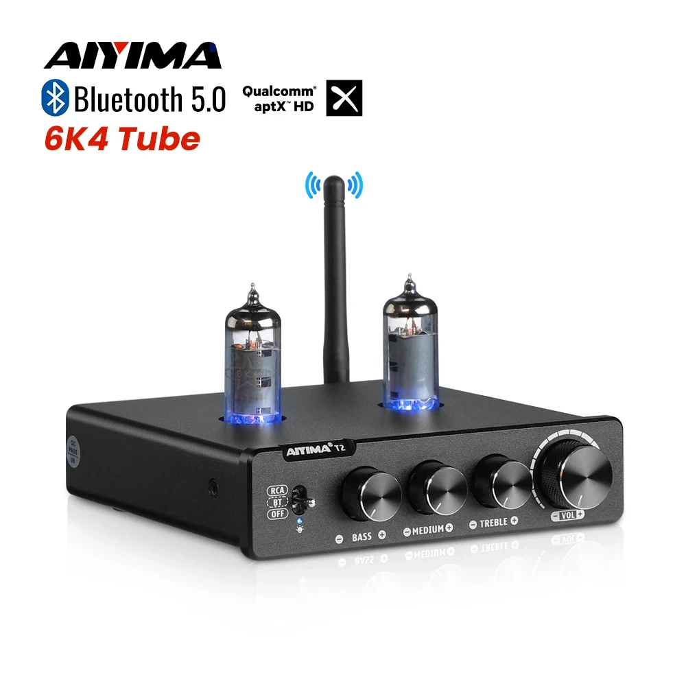 AIYIMA-Audio-T2-HiFi-Bluetooth-Preamplifier-6K4-Vacuum-Tube-Amplifier ...