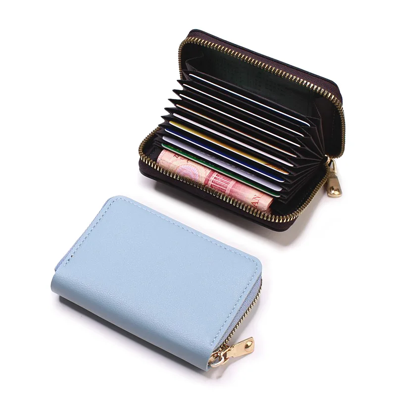 Woman Wallets PU Leather Compact Coin Purses Large-capacity Card Holder ...
