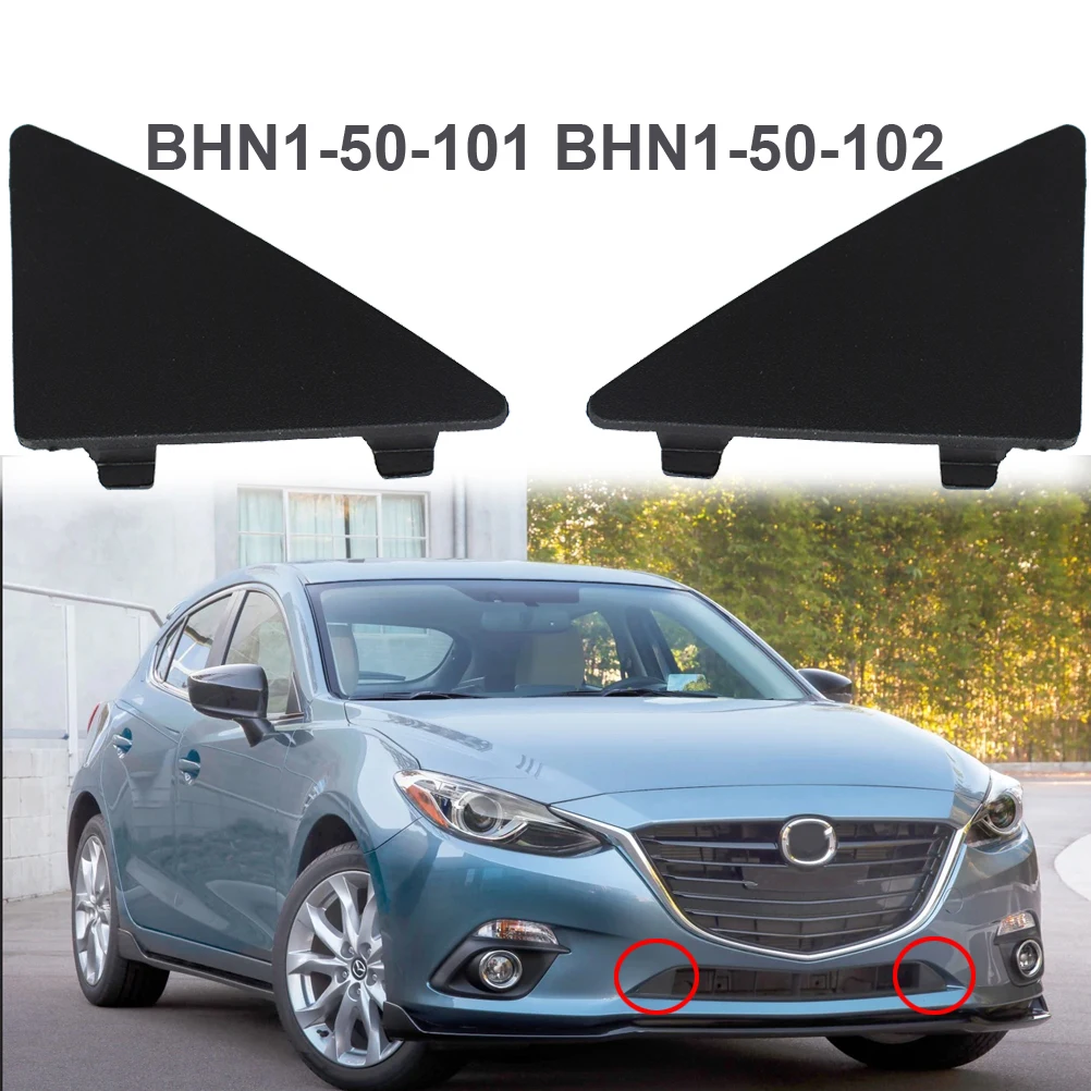 Car Front Bumper Triangle Trim Cover Cap For Mazda 3 Axela 2014 2016 ...
