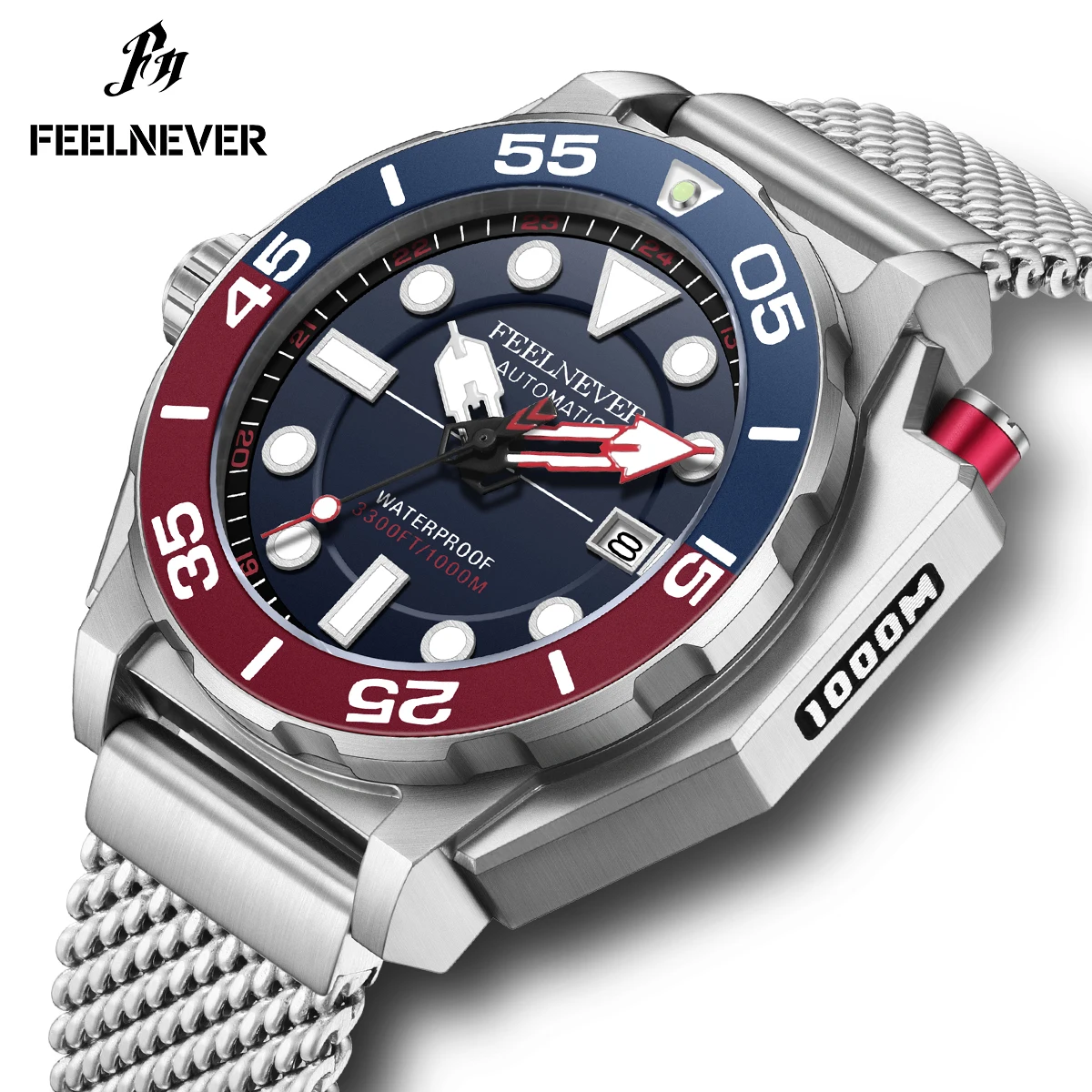 LIGE-FeelNever-reloj-mec-nico-de-lujo-para-hombre-cron-grafo-autom-tico ...