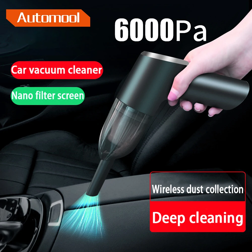 Portable Cleaner Mini Wireless Vacuum Handy Car Hand Powerful Vaccum ...