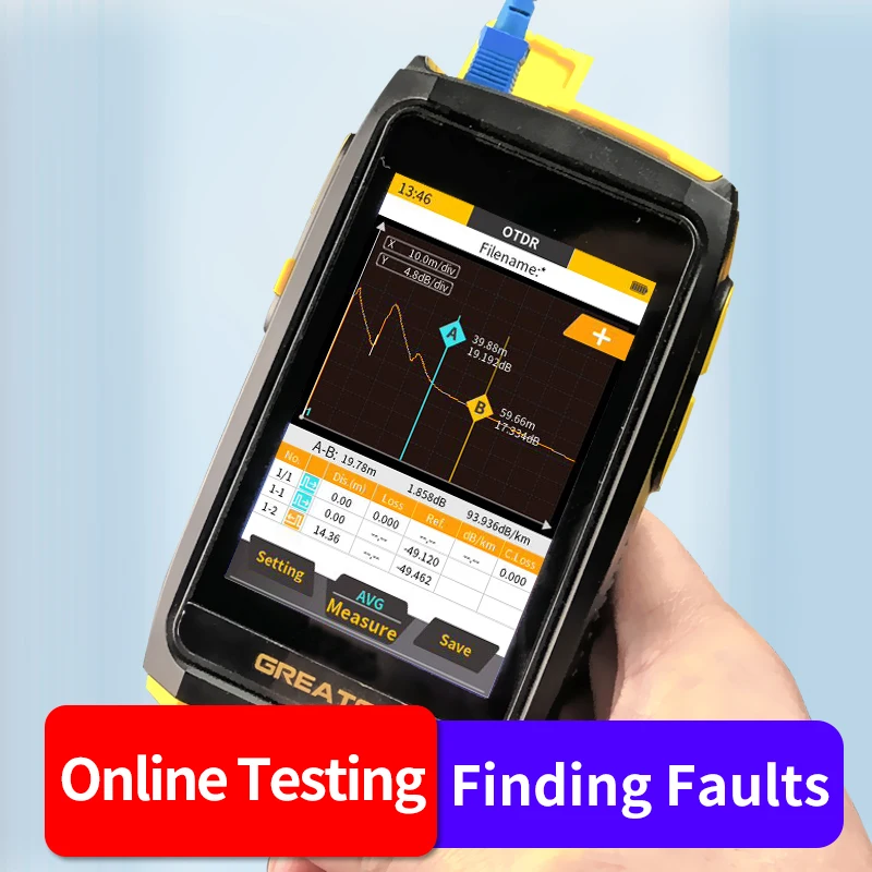 Mini fiber optic otdr tester 1550nm 20dB Optical Time Domain ...