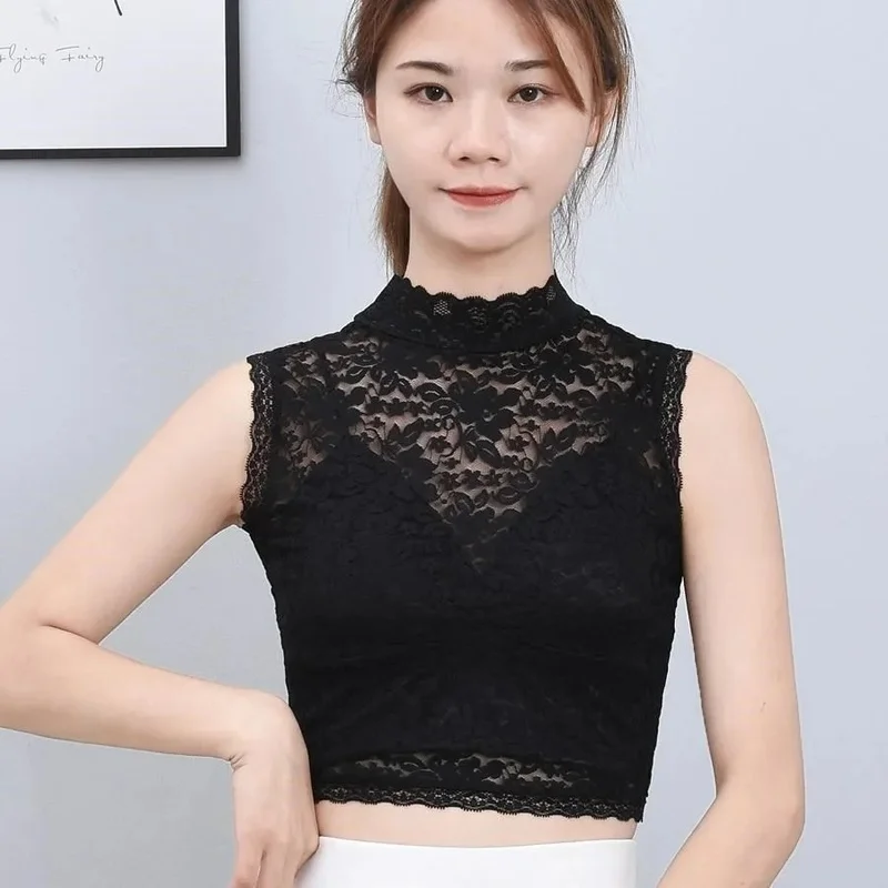 Cotton Fake Collar White Black Lace Floral Women Detachable False ...