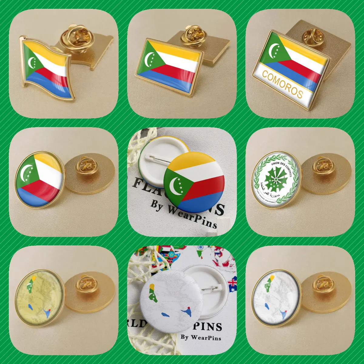 Comoros-Comoran-Map-Flag-National-Emblem-Brooches-Badges-Lapel-Pins.jpg
