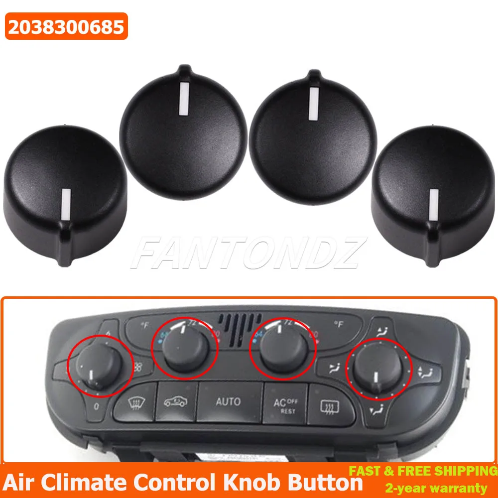 4X-Climate-Air-Conditioner-Control-Button-Knob-For-Mercedes-C-Class ...