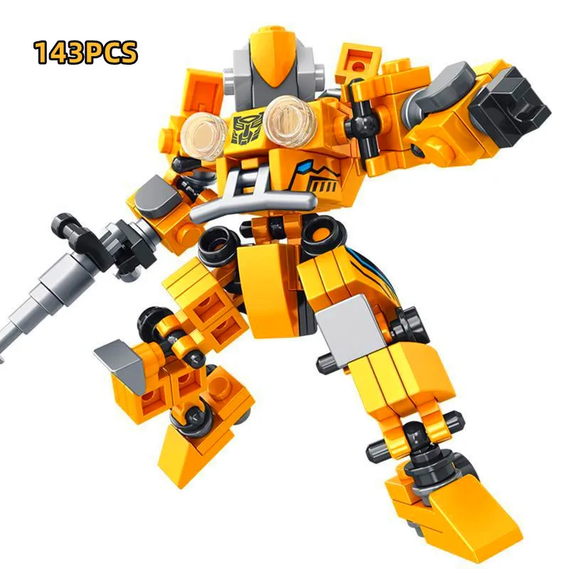 Cartoon Transformeres Robot Optimus Mecha Building Block Model Sets ...