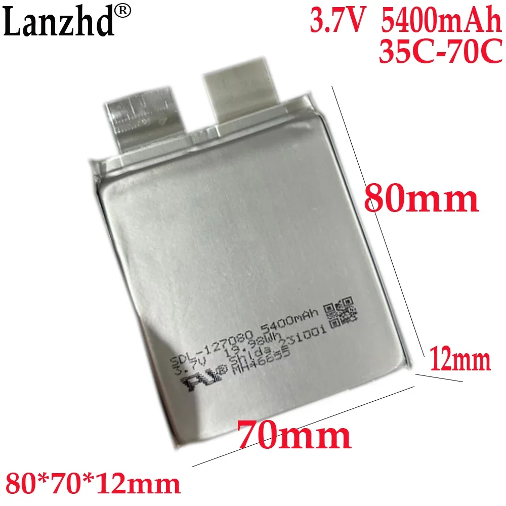 3.7V High rate 35C 70C Li Battery 5400mAh batteries For Starting power ...