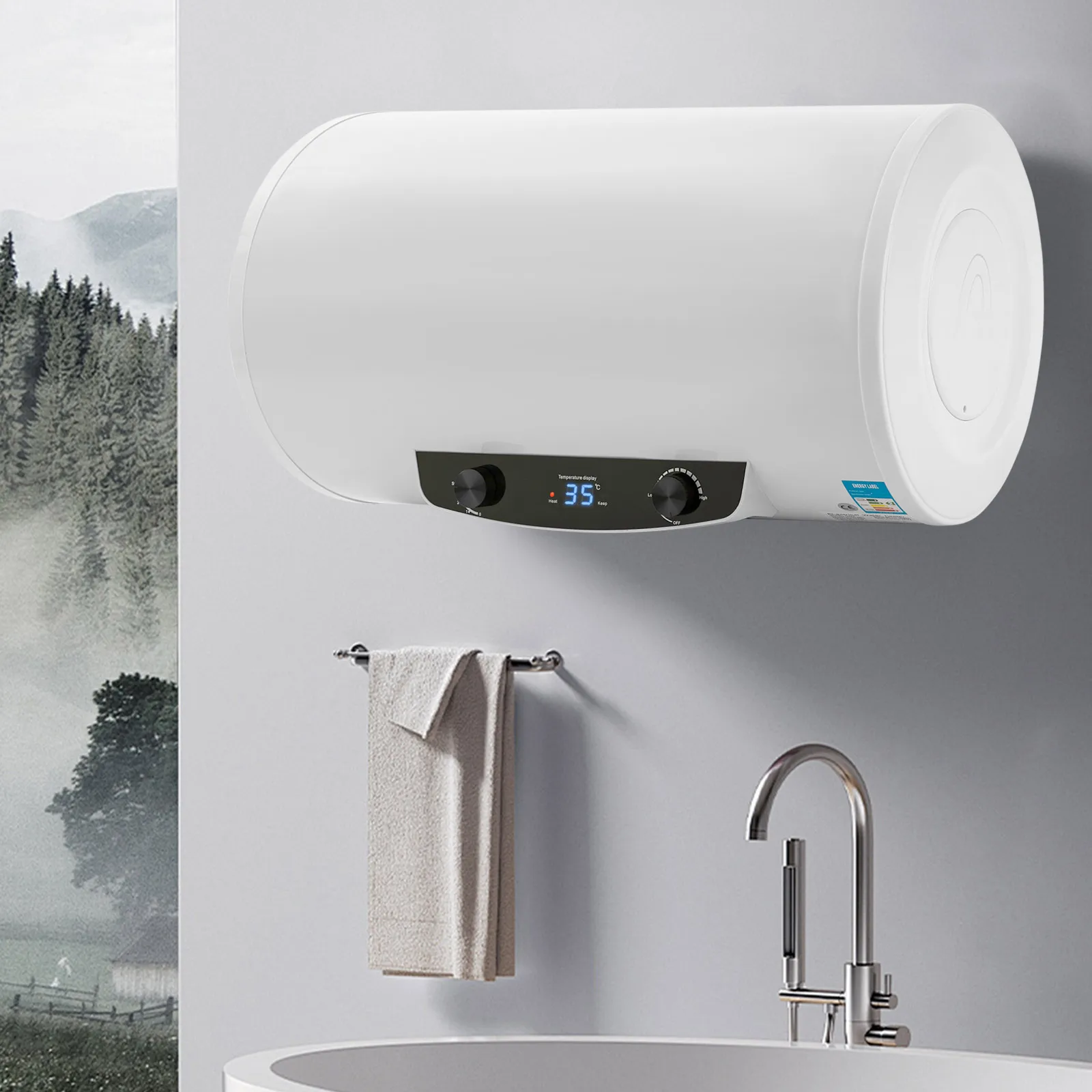 50L-120L-Electric-Storage-Hot-Water-Tank-220V-Continuous-Heater ...