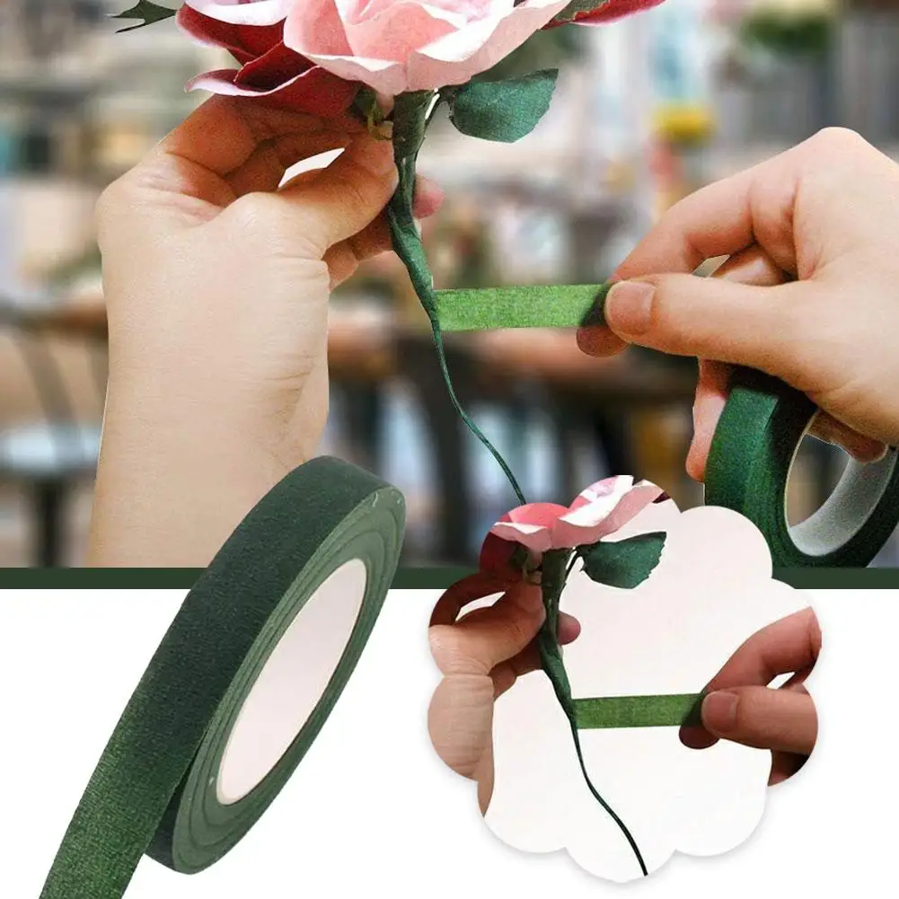 1Pc-20m-Self-adhesive-Bouquet-Floral-Stem-Green-Tape-Florist-Decor ...