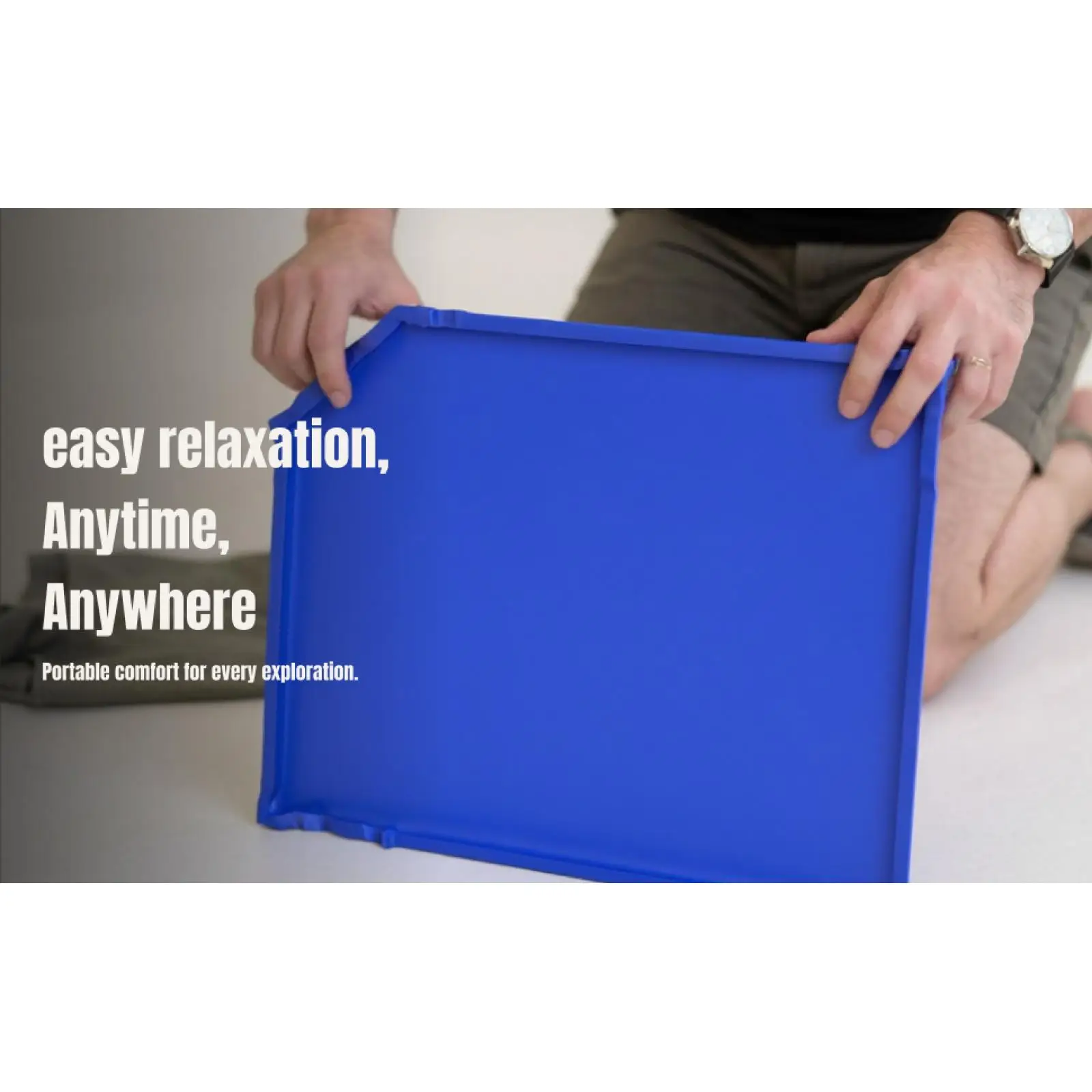 Self Inflating Seat Mat Lightweight Sponge Compact Air Cushion for ...