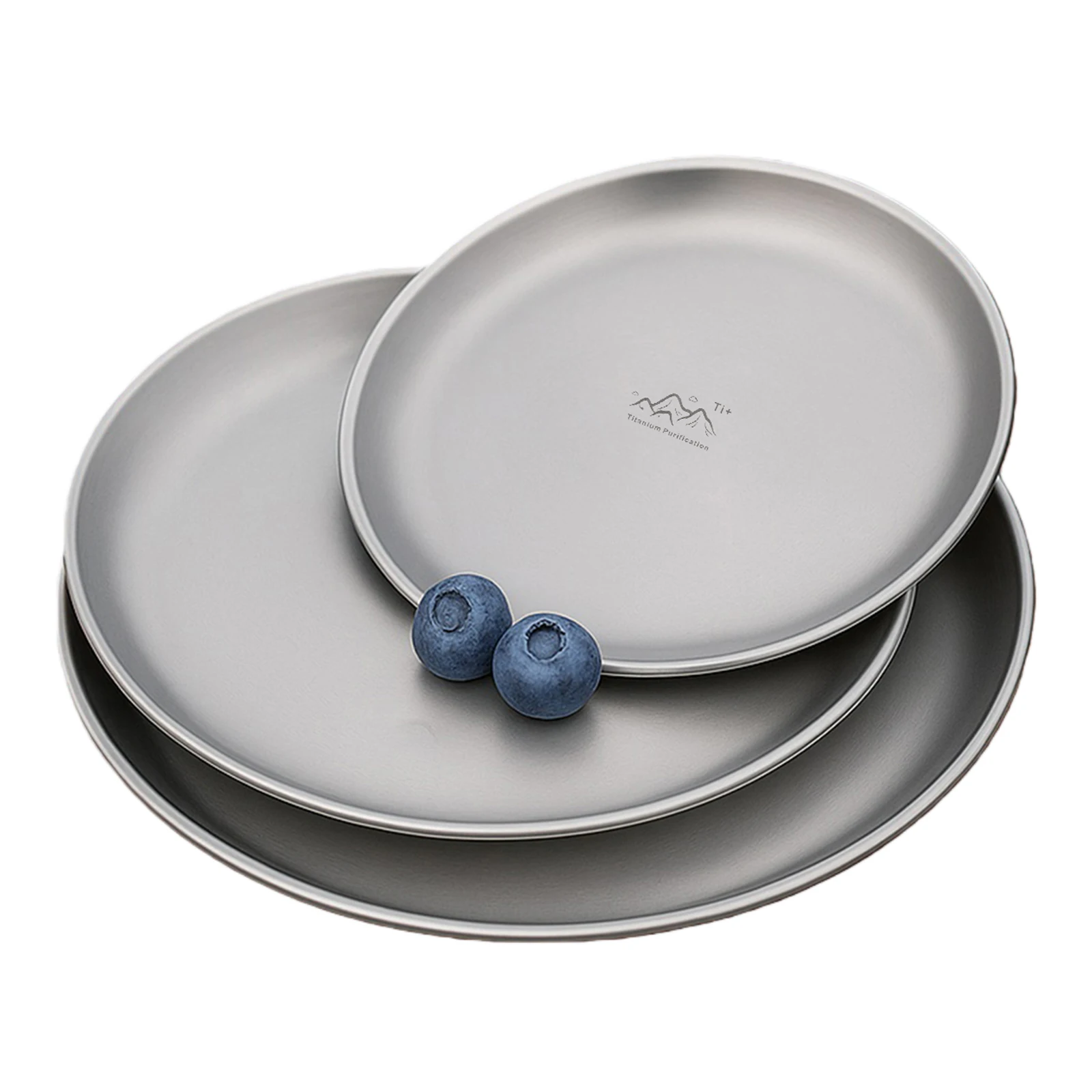 Titanium Purification Plate Portable Travel Tableware Anti-Fall ...
