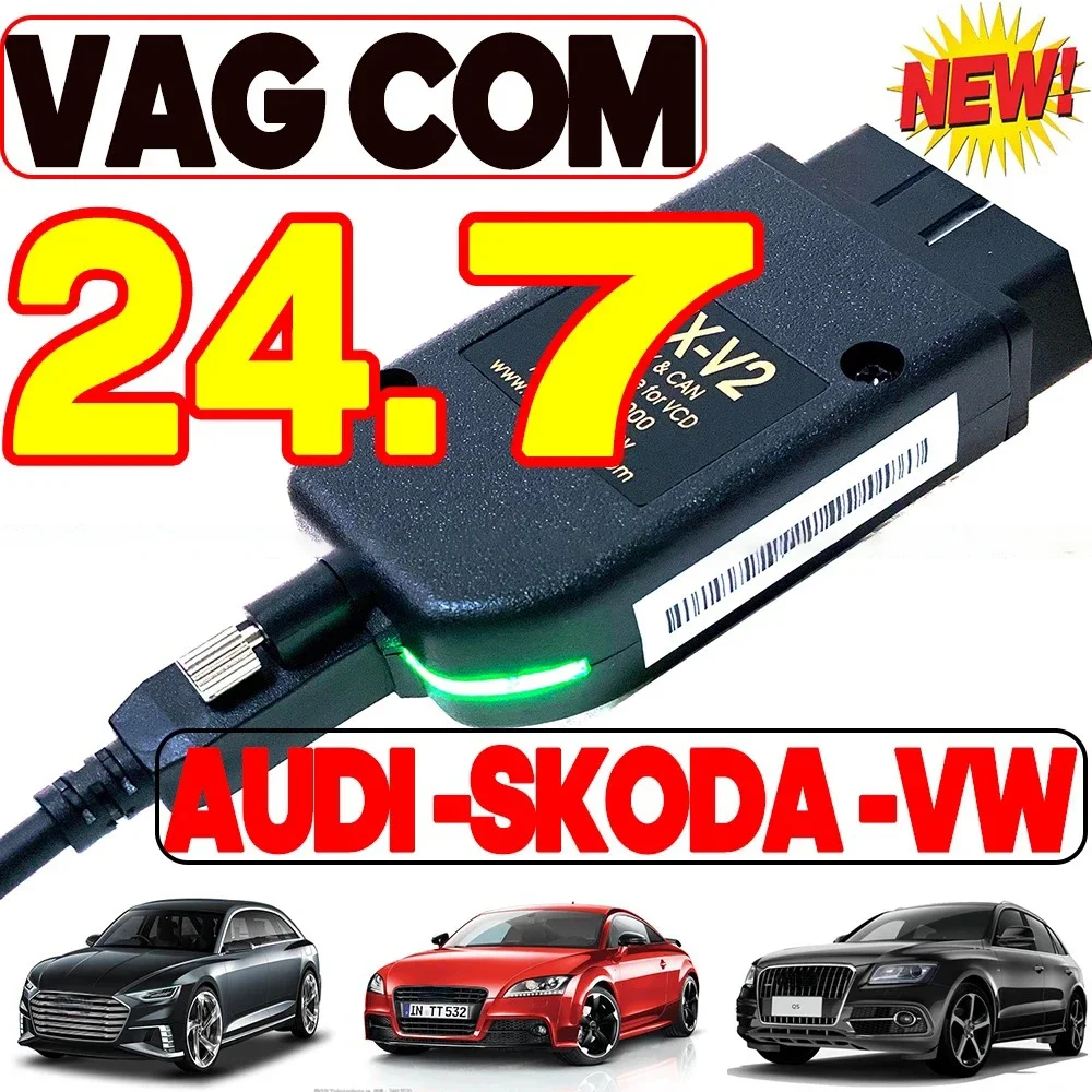 WesheuVCDS VAGCOM V25.3 HEX V2 VAG Scanner Tools USB Interface FOR VW ...