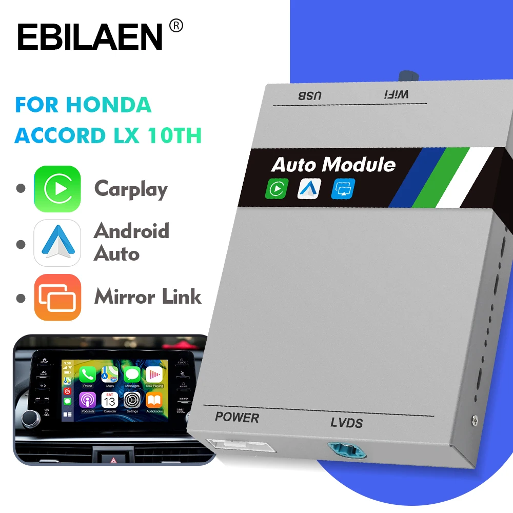 Wireless-Carplay-Android-Auto-odule-Box-For-Honda-Accord-LX-10th ...