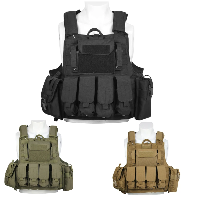LQARMY-Men-Tactical-Vest-1000D-Quick-Release-Plate-Carrier-Chest-Rig ...