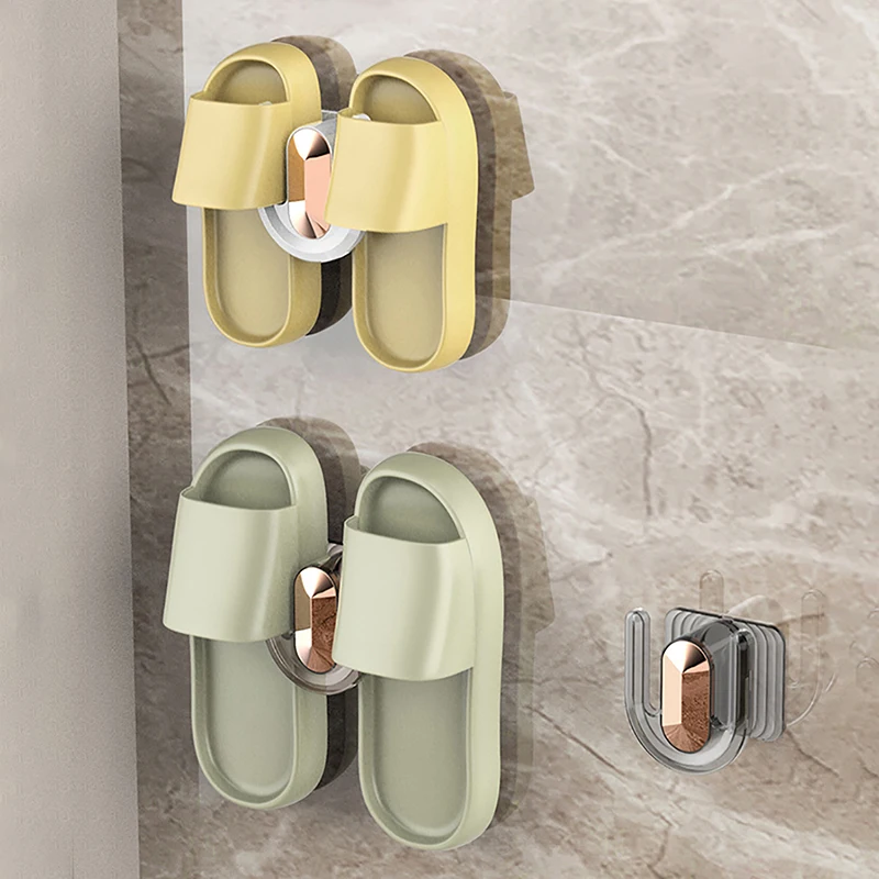 Bathroom-Slipper-Rack-Without-Perforation-Simple-Slipper-Drain-Hook ...
