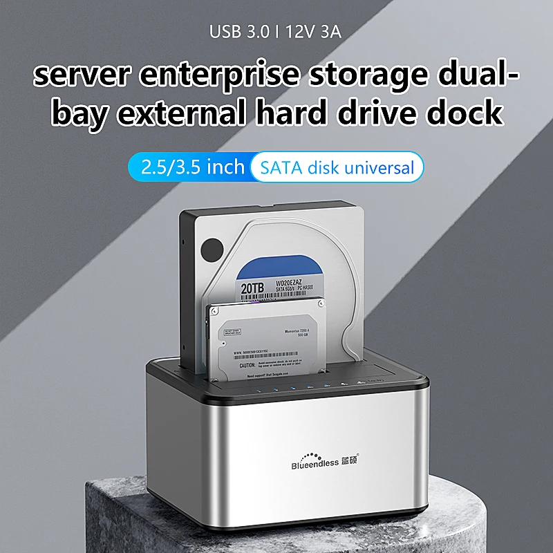 Blueendless-Caixa-De-Disco-R-gido-Externo-SATA-para-USB-3-0-Hdd-Docking ...