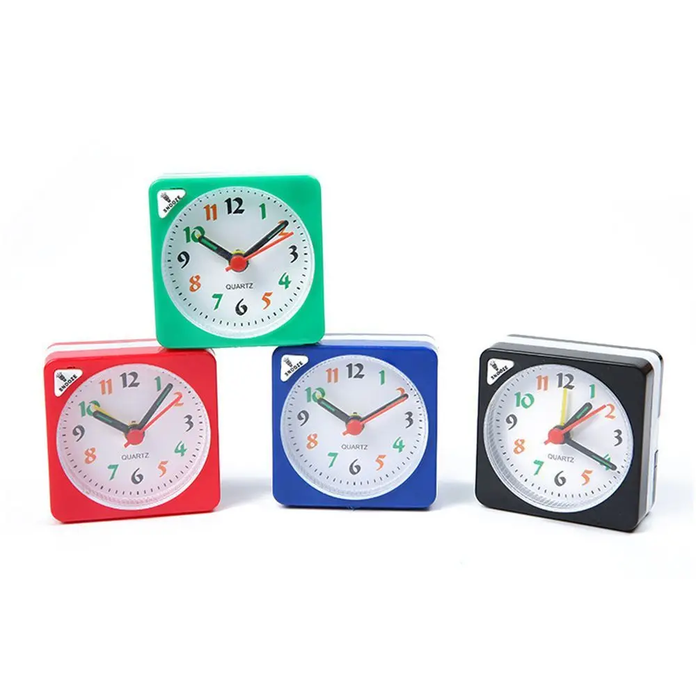 1pc-Plastic-Battery-Operated-Quartz-Alarm-Clock-Night-Light-No-Tick ...