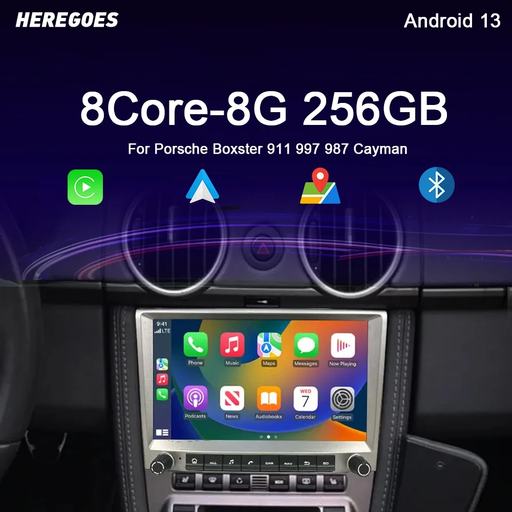 Car-Radio-For-Porsche-911-997-Boxster-Cayman-987-Auto-Android-13 ...