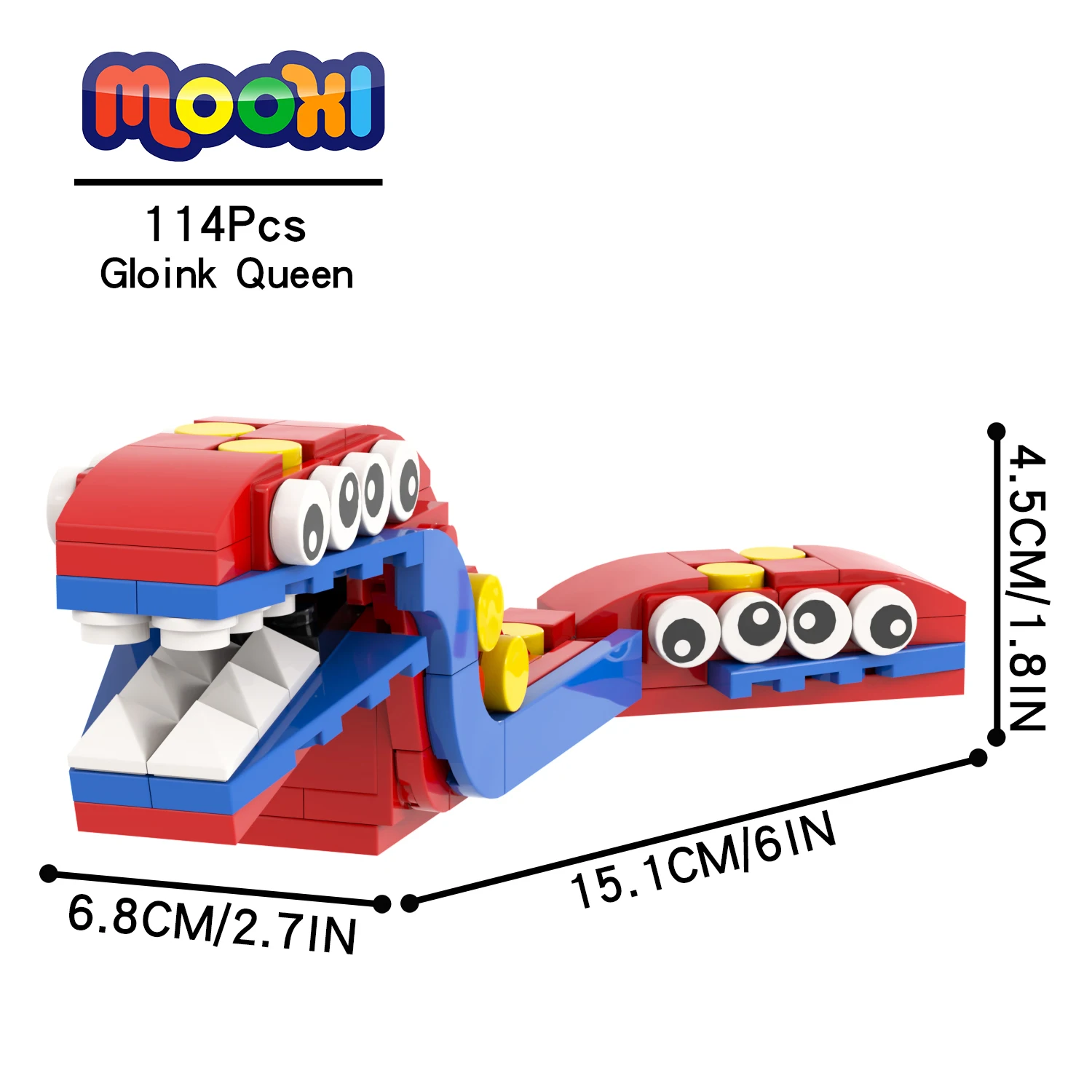 MOC1421-The-Amazing-Digital-Circus-Gloink-Queen-Anime-Figure-Building ...