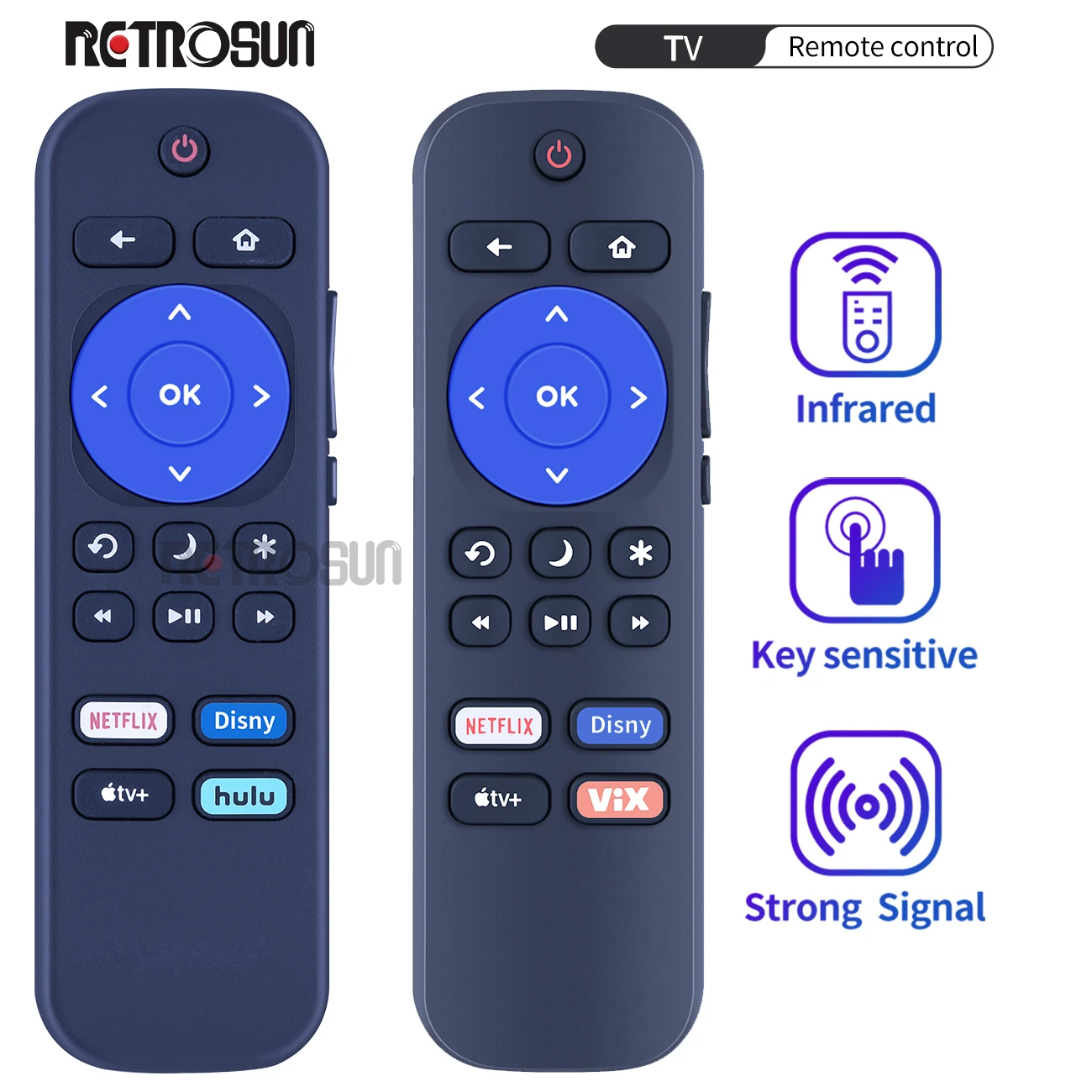 Novo Roku RC ALIR RC AFIR HU RCRUS 23 para Hisense Smart TV Controle ...