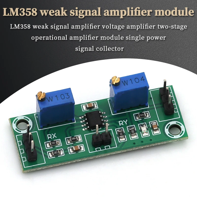LM358 Weak Signal Amplifier Voltage Amplifier Secondary Operational ...