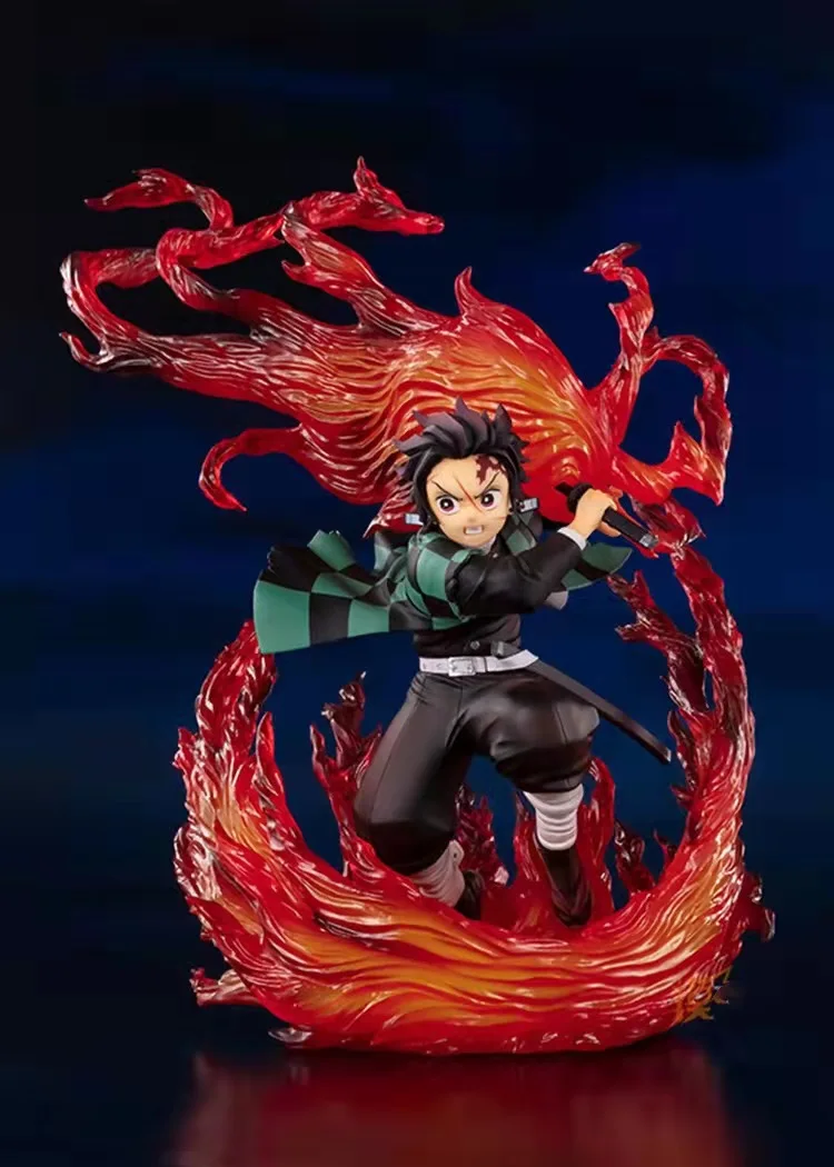 Anime Demon Slayer Action Figure squisita Kamado Tanjirou respiro di ...