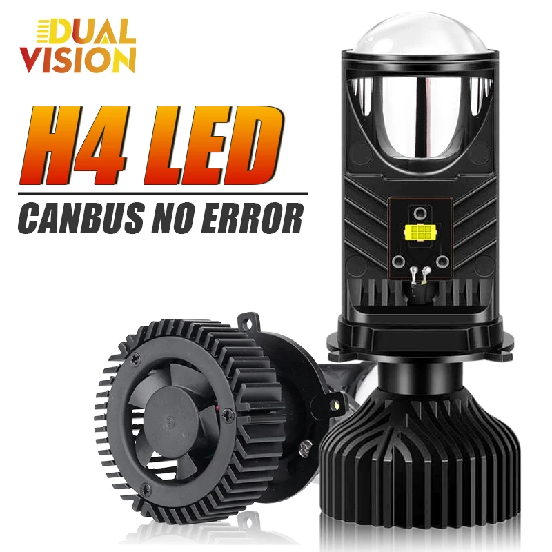 Dualvision-H4-Projector-Lens-LED-Auto-Bulbs-CANBUS-Turbo-Car-Headlight ...