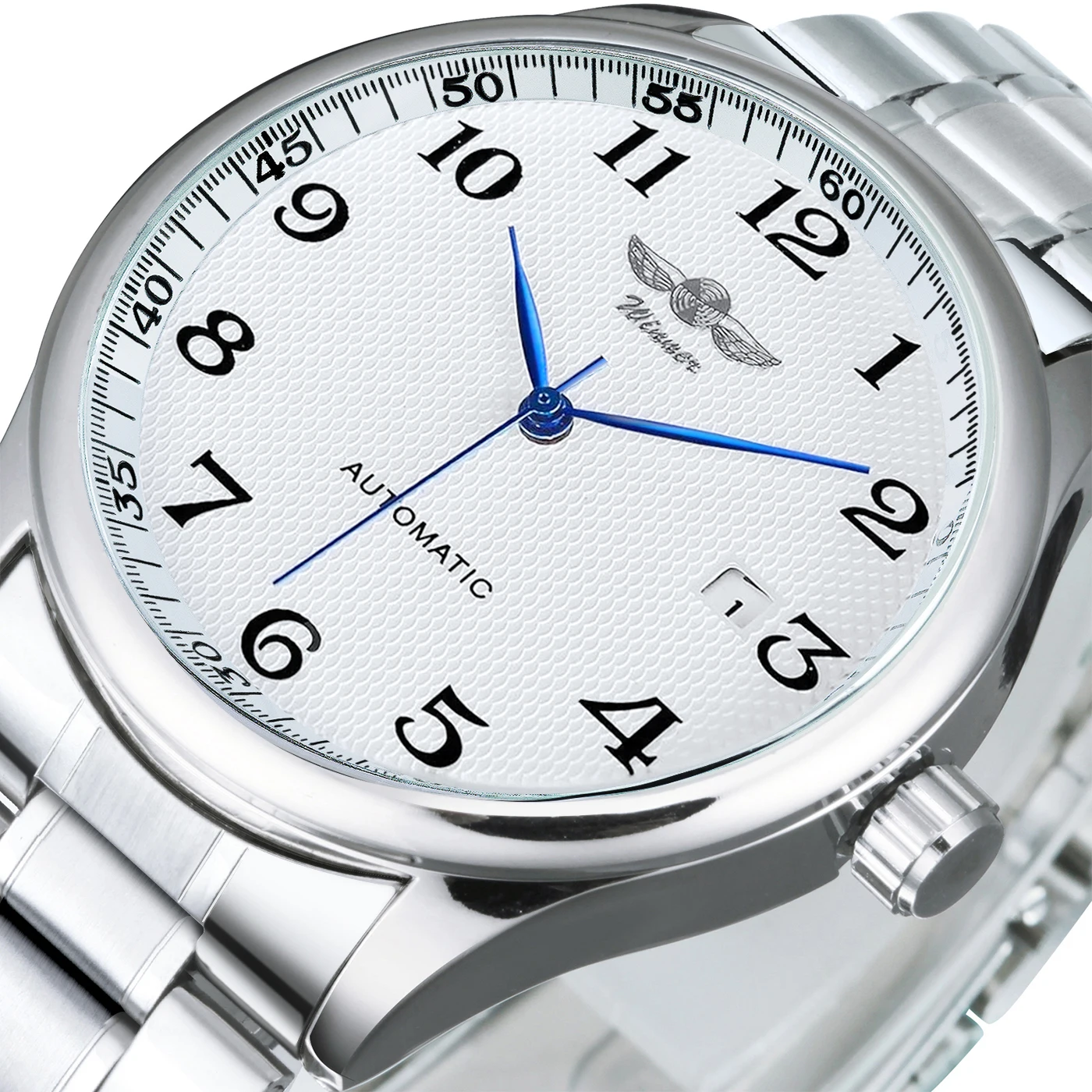 WINNER-Minimalist-Automatic-Watch-for-Men-Blue-Pointers-Top-Brand ...