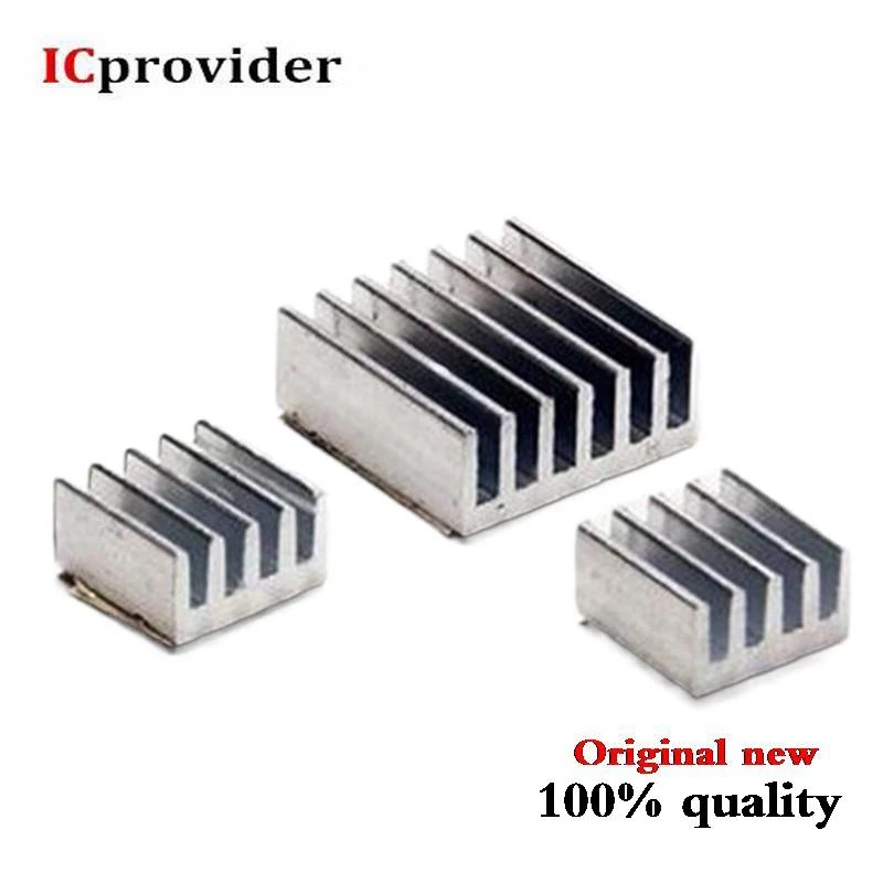 3pcs + Adhesive Raspberry Pi Heatsink Cooler Pure Aluminum Heat Sink Set Kit Radiator For ...