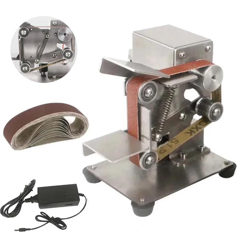 Belt-Grinder-Abrasive-Belt-15mm-Mini-Electric-Polishing-Grinder-Knife ...