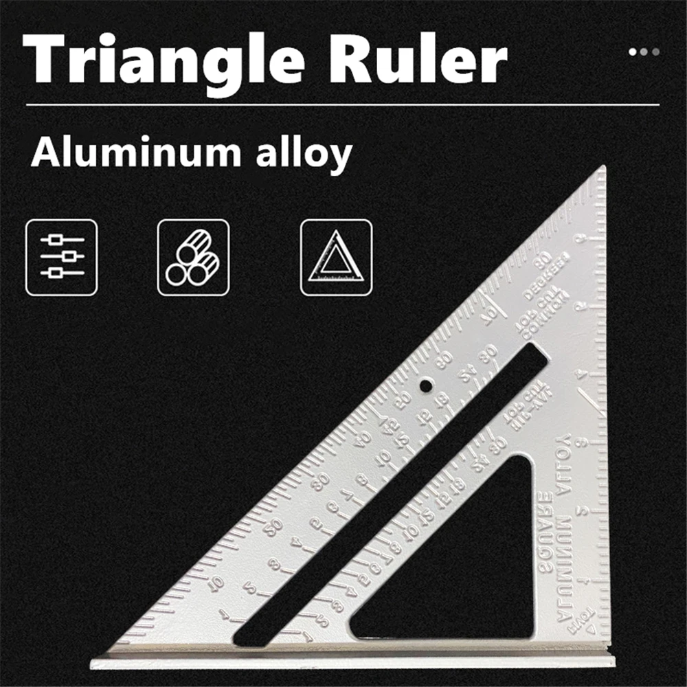 Regla triangular de 7 pulgadas, regla cuadrada de 90 grados ...