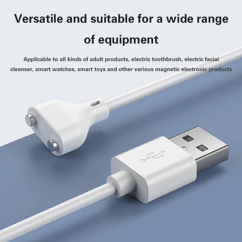 2 Pin Magnetic Charging Cable 8mm center spacing Magnet Suctio USB ...