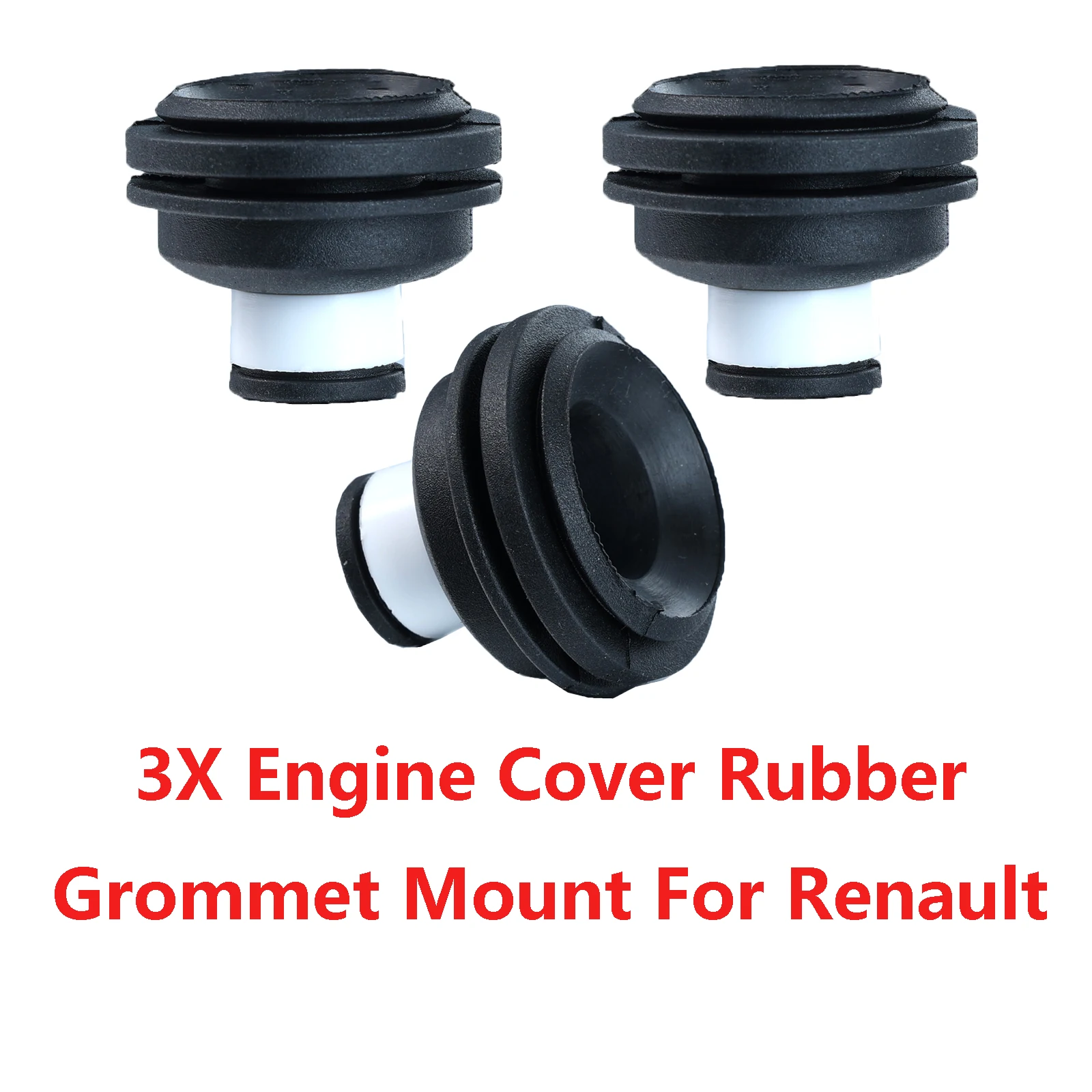 3X Engine Cover Rubber Grommet Mount Clips 1.5 & 1.9 DCi For Renault ...