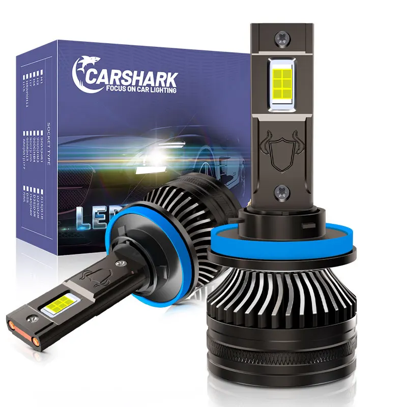 Carshark-9005-HB3-9006-HB4-Led-Fog-Lights-Super-Bright-40000Lm-Mini ...