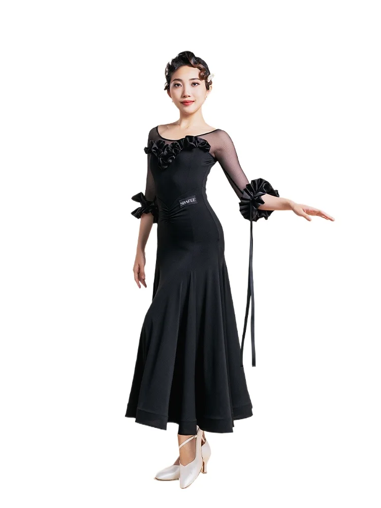 2023-Modern-Dance-Dress-Women-s-New-Ballroom-Dance-Performance-Dress ...