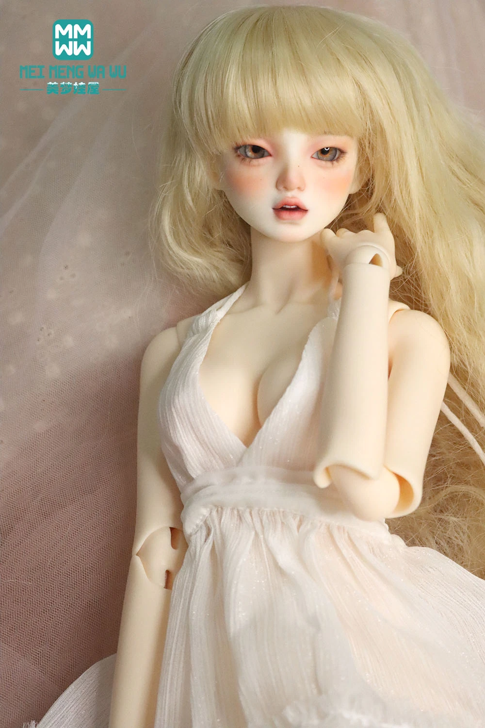 인형용 패션 멜빵 거즈 스커트, 1/3 BJD DD SD 장난감, 볼 조인트, DD 인형 액세서리, 58-60cm