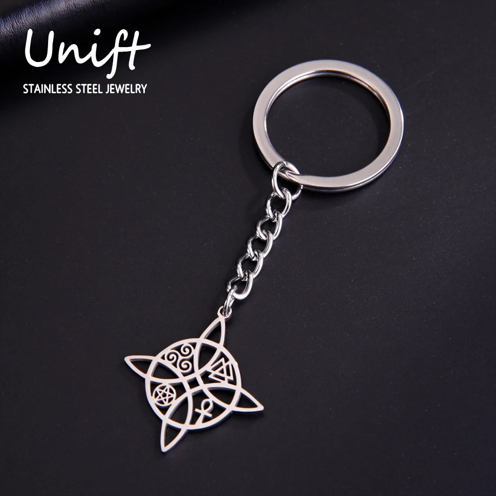 Unift-Triskelion-Witch-Knot-Keychain-Keyring-Key-Chain-Stainless-Steel ...