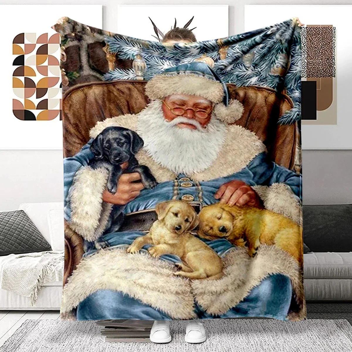 Merry-Christmas-Santa-Claus-Blanket-Ultra-Lightweight-Soft-Plush ...