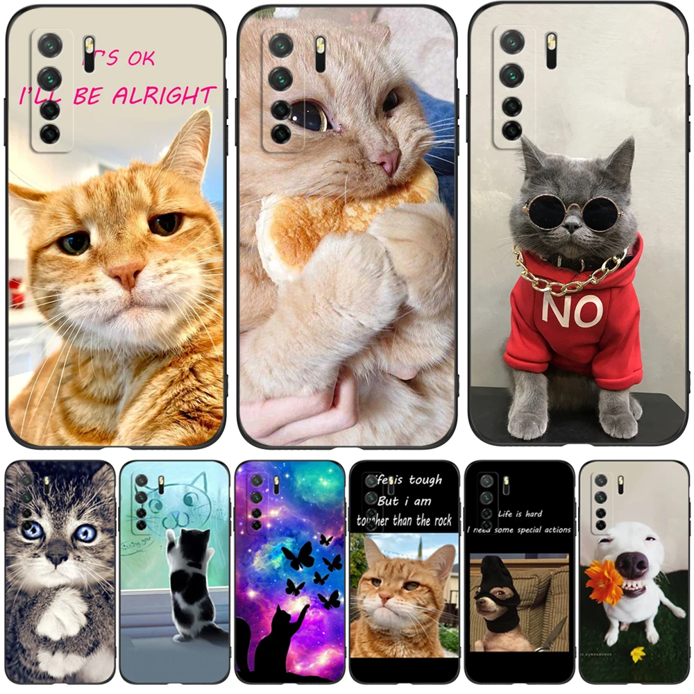 For-Huawei-P40-Lite-5G-honor-30s-nova-7se-Case-Back-Cover-black-tpu ...