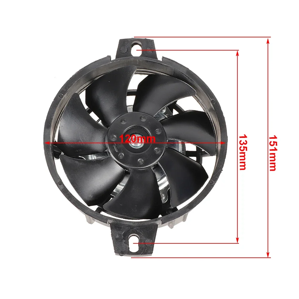 12V Universal Motorcycle Radiator Cooling Fan Oil Cooler Water Cooler ...