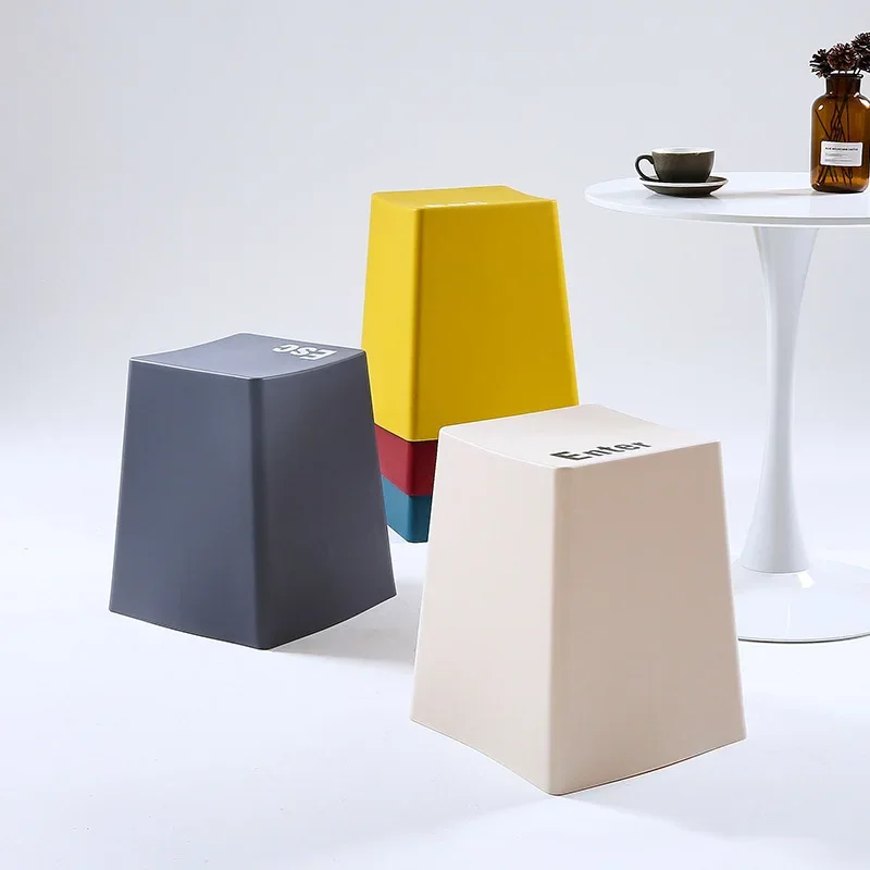 Stool Footstool Plastic Multifunctional Creative Living Room Bedroom ...